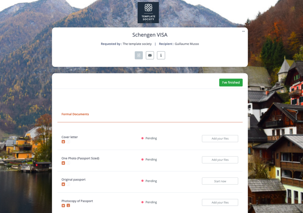 Custom client onboarding checklist software | Clustdoc