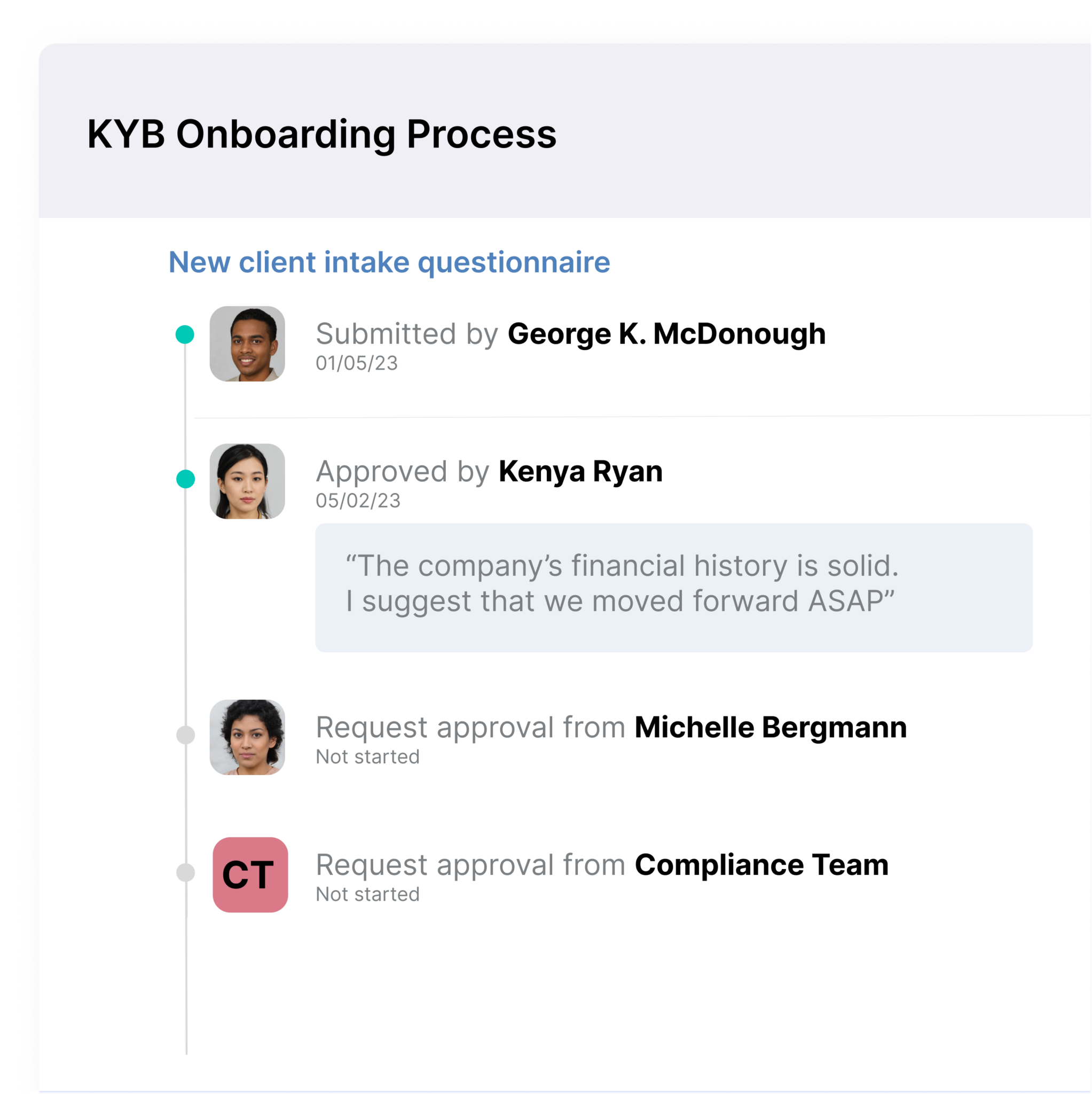 Custom client onboarding checklist software | Clustdoc